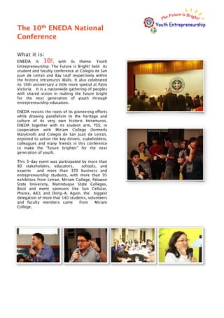 ENEDA is 10 Year End Report | PAGES