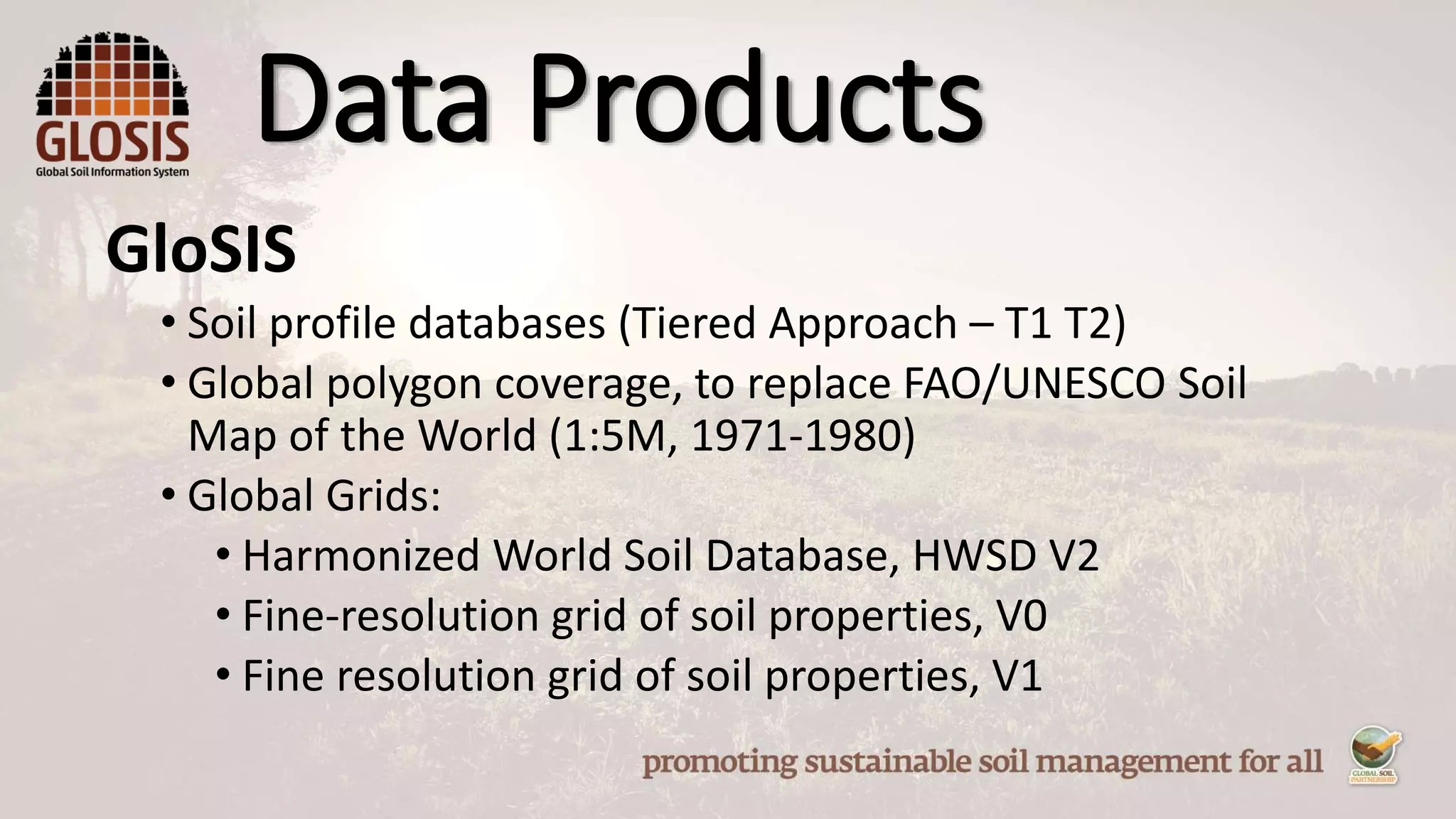 Introduction to the Global Soil Information System (GLOSIS) - Yusuf ...
