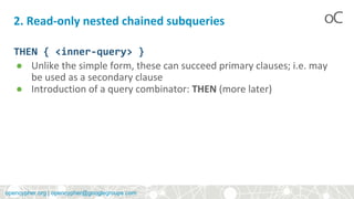 openCypher: Introducing subqueries | PPT