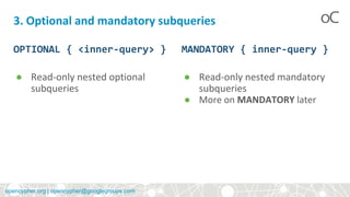 openCypher: Introducing subqueries | PPT
