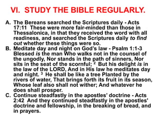 six rules for bible study | PPTX