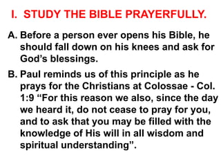 six rules for bible study | PPTX