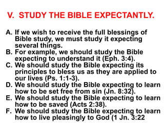 six rules for bible study | PPTX