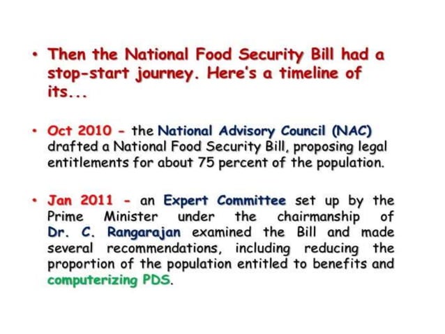 FOOD SECURITY ACT | PPTX