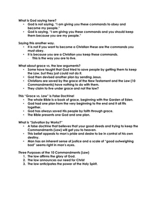 10-08-17, Exodus 20;1-17, Commanded, A Different Look At The 10 ...