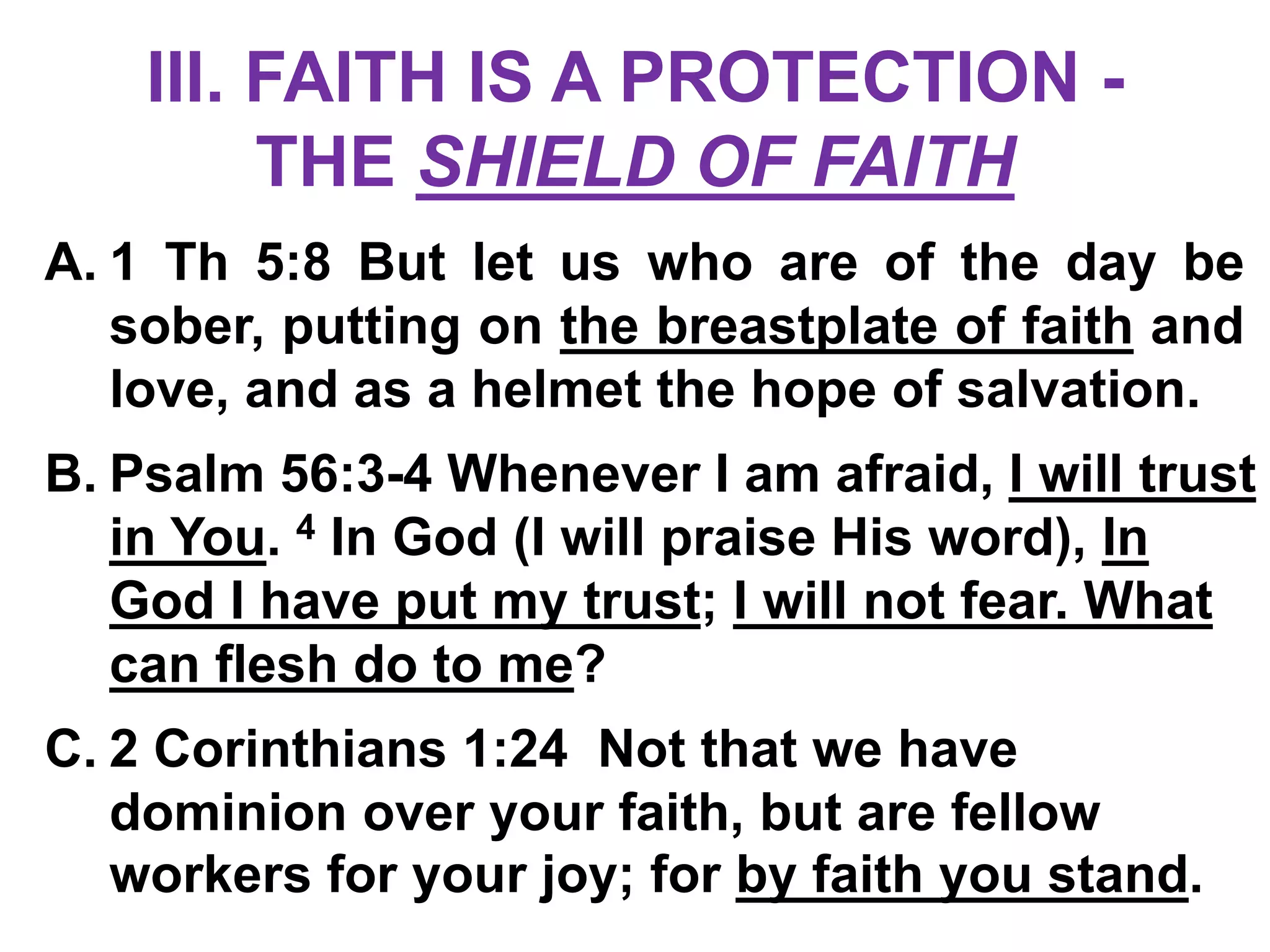 the importance of faith | PPTX