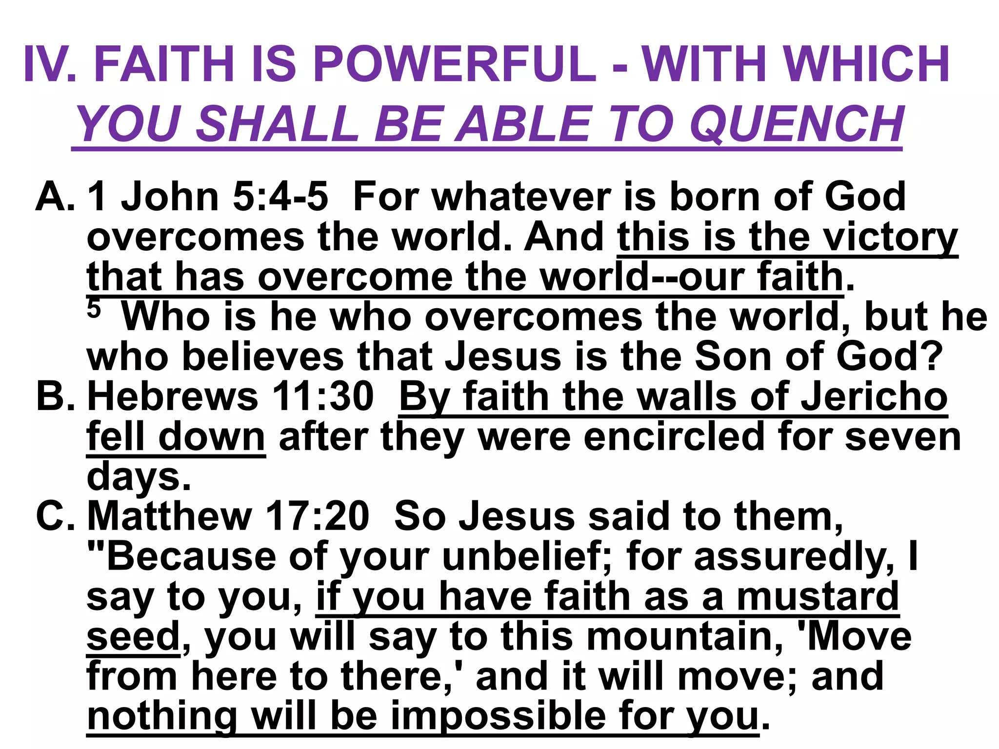 the importance of faith | PPTX