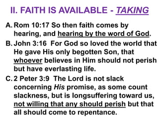 the importance of faith | PPTX