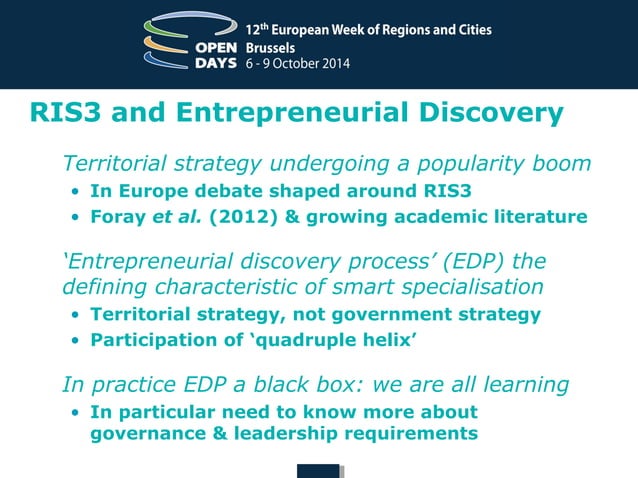 From Plan to Process: Governance and Lleadership Implications of RIS3 | PPT