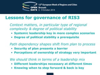 From Plan to Process: Governance and Lleadership Implications of RIS3 | PPT
