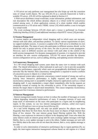 Scalable Network Support for 3D Virtual Shopping Mall | PDF | Internet | Computing