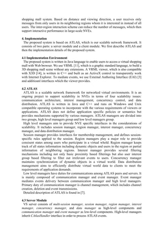 Scalable Network Support for 3D Virtual Shopping Mall | PDF | Internet | Computing