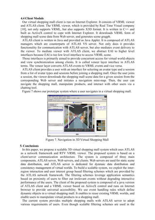 Scalable Network Support for 3D Virtual Shopping Mall | PDF | Internet | Computing