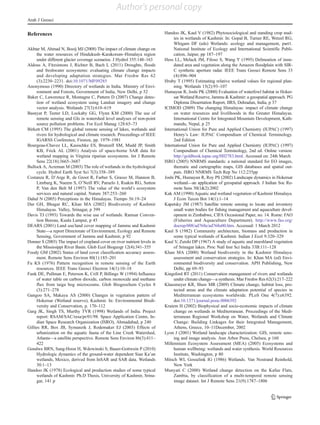 Impacts of Changing land cover and Climate on Hokersar wetland in ...
