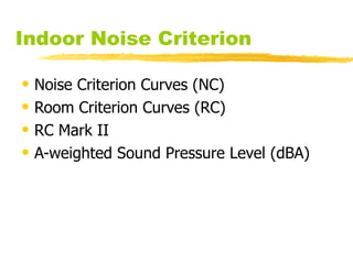 Acoustical Design Considerations | PPT