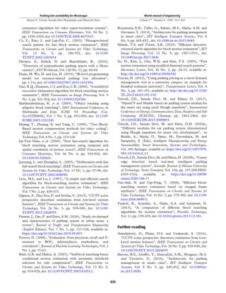 Real-time parking slot availability for Bhavnagar, using statistical block matching approach | PDF