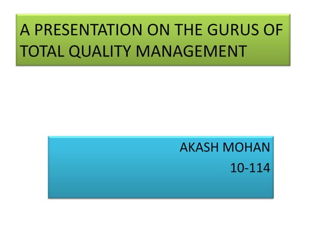 management gurus | PPTX