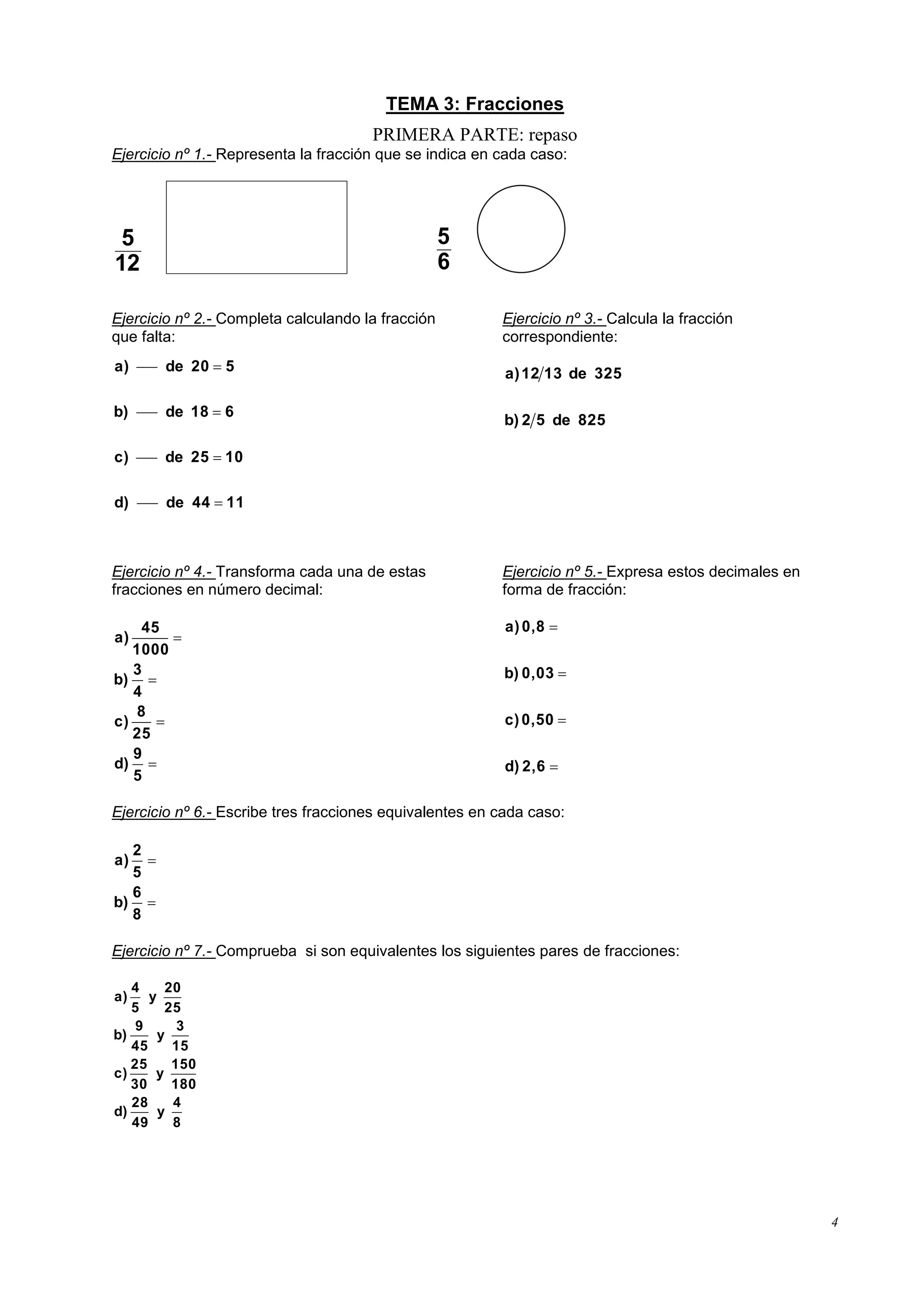 10 11 ejercicios para repasar toda las mates 2º eso | PDF