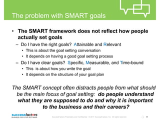 Techniques for Using Goals to Drive Business Execution: When Just Being ...