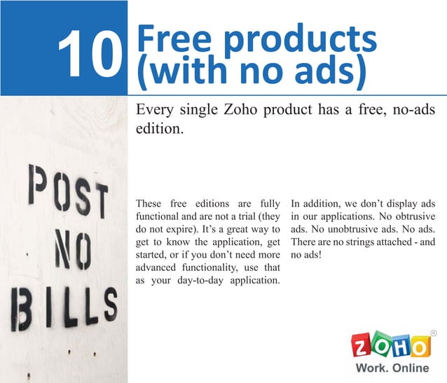 10 Reasons to Use Zoho | PPT
