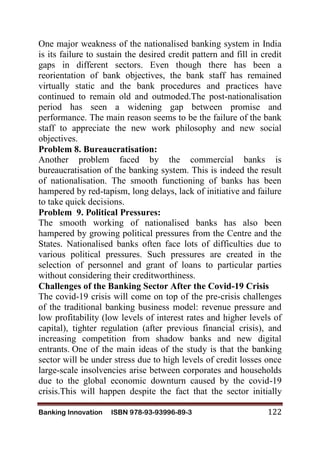 CHALLENGES AND PROBLEMS IN BANKING INNOVATIONS IN INDIA- AN OUTLOOK | PDF
