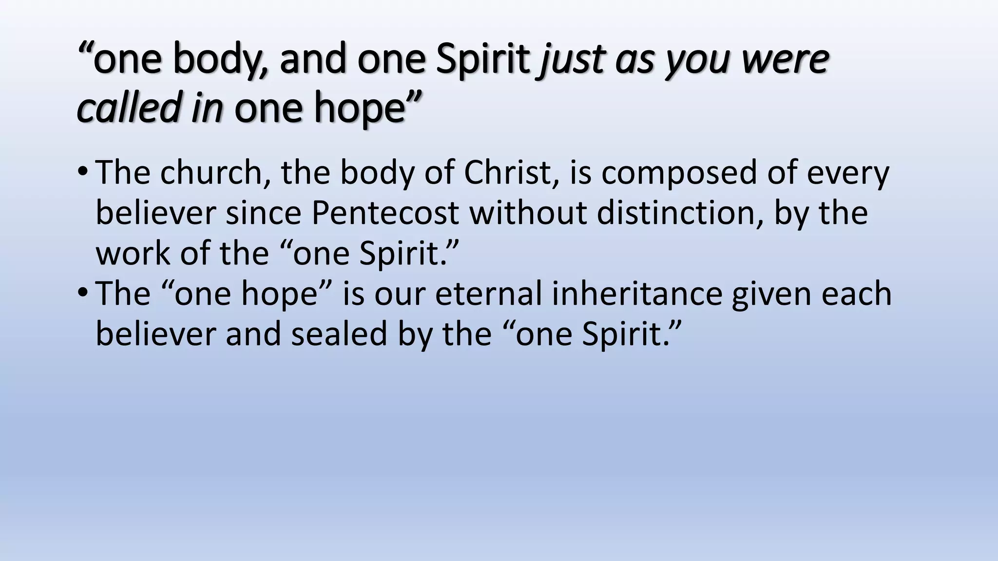 10-13-19, Ephesians 4;1-10, Walking Together, Unity in the Body of ...