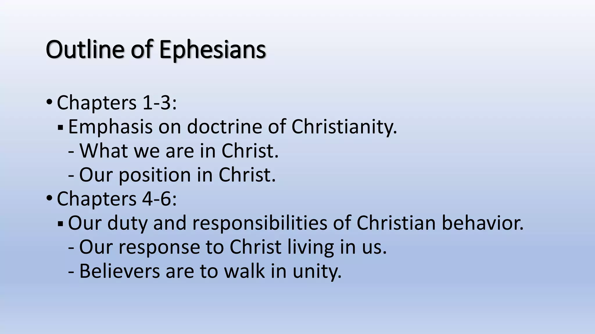 10-13-19, Ephesians 4;1-10, Walking Together, Unity in the Body of ...