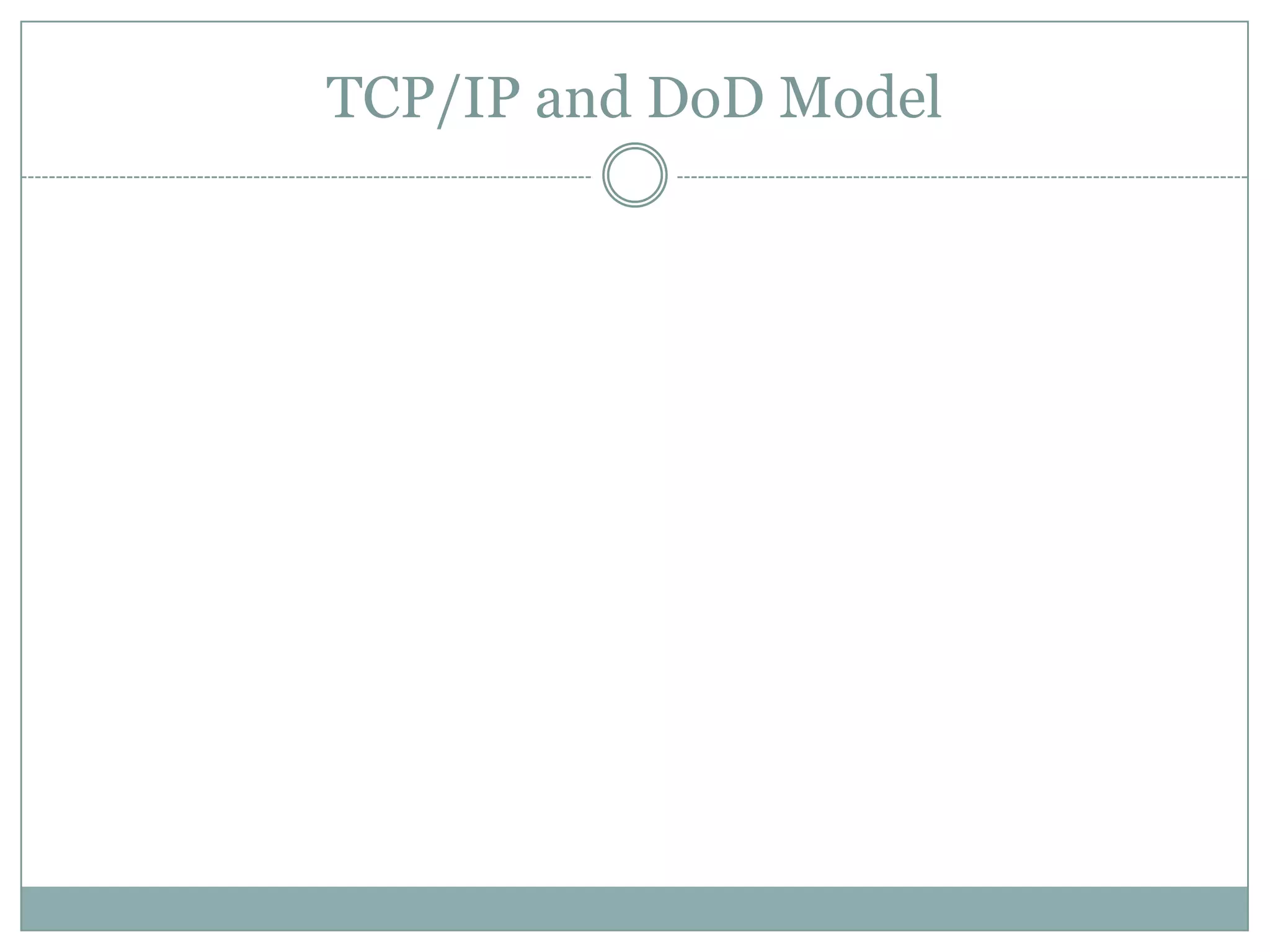 10. tcp ip and do d model | PPTX | Internet | Computing