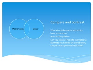 10. ethics and mathematics | PPTX