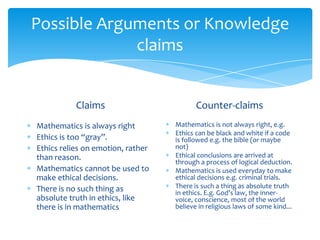 10. ethics and mathematics | PPTX