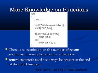 Lec 10. Functions (Part II) | PPT