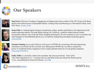 Spreadable Media: How to Make Word of Mouth Work for You | PPTX