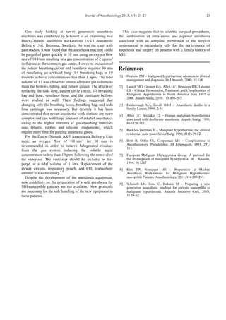 Anesthetic management of a child with family history of malignant ...