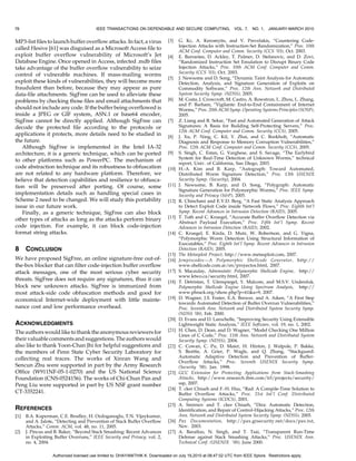 10. sig free a signature free buffer overflow attack blocker | PDF