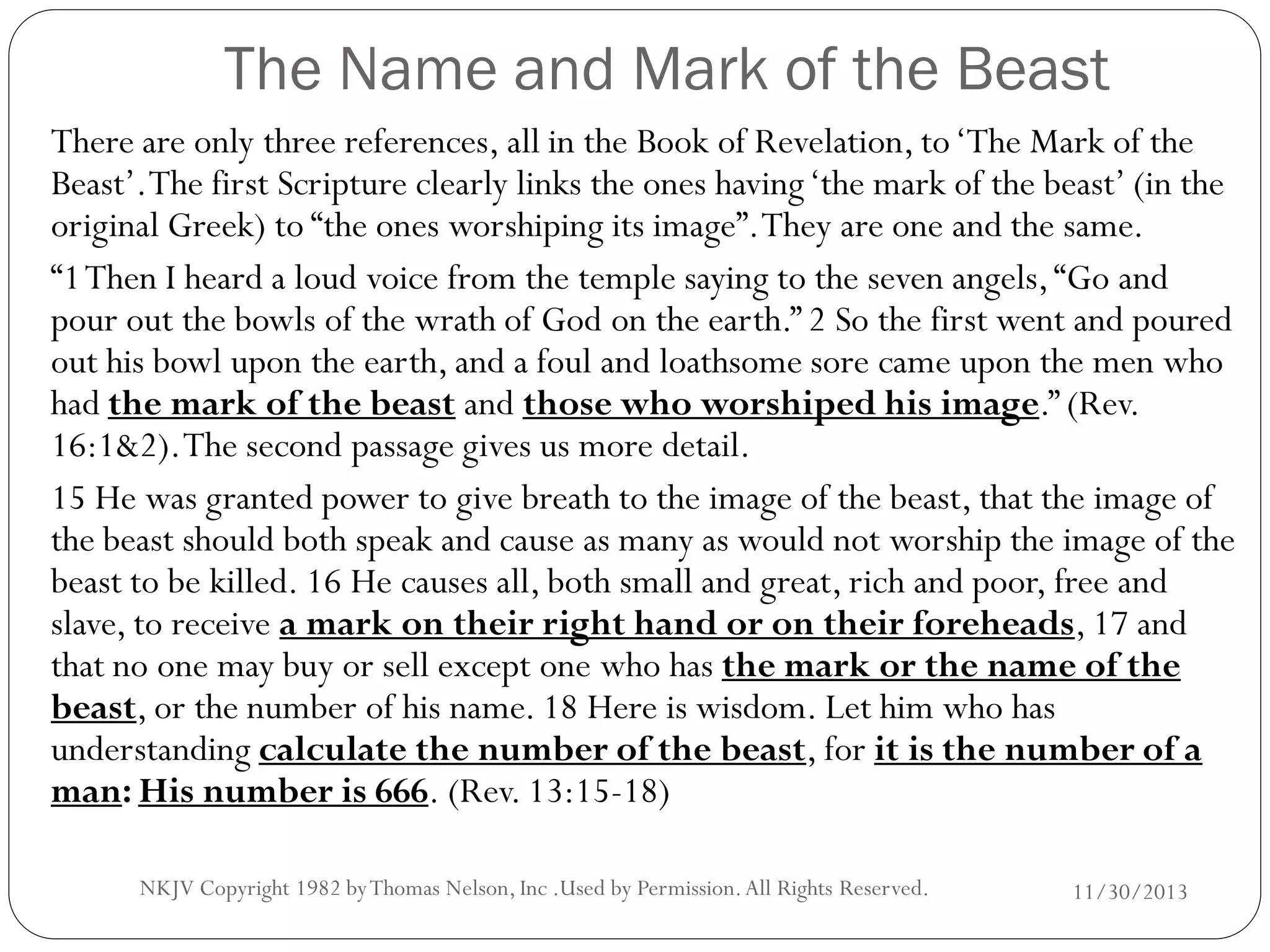 10. The Mark of the Beast | PDF