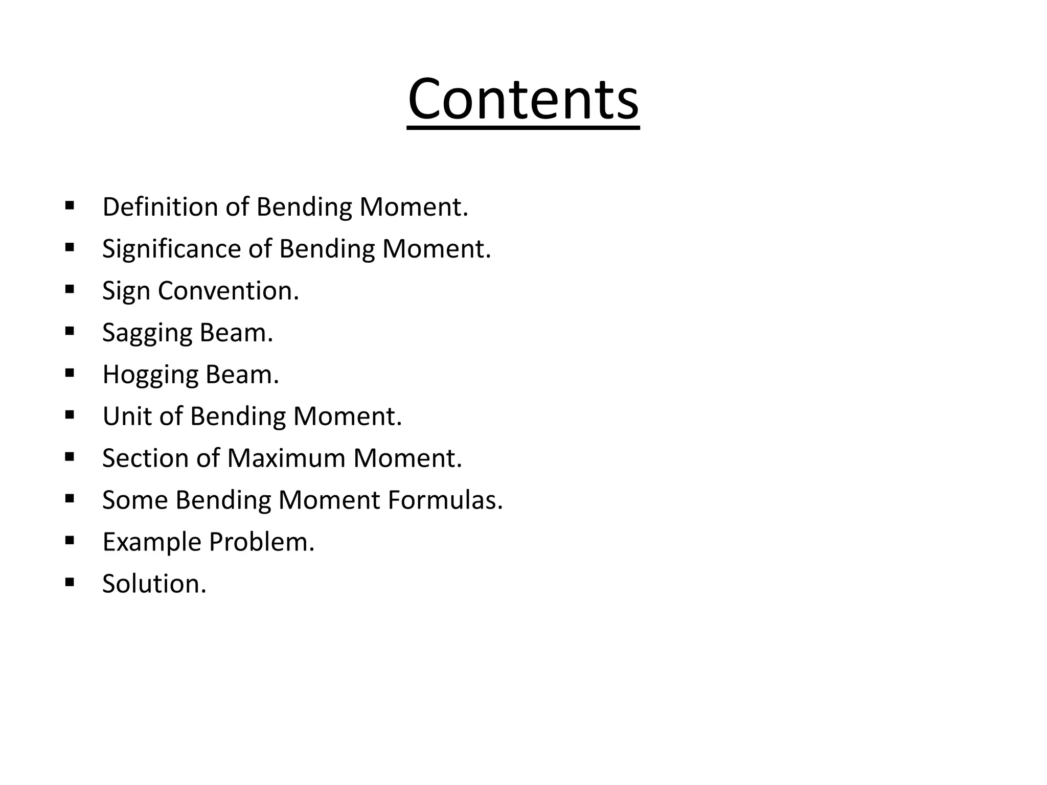 Bending Moment | PPTX