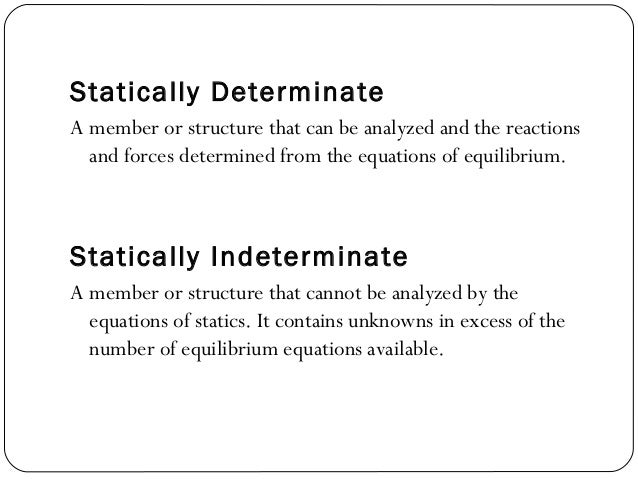 Solving statically determinate structures