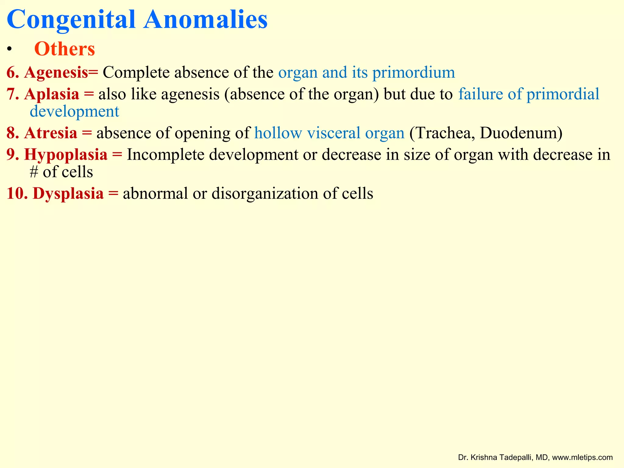 10.1 congenital anomalies; pediatric pathology | PPT