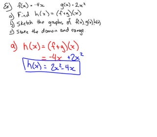 10.1 adding and subtracting functions | PPTX