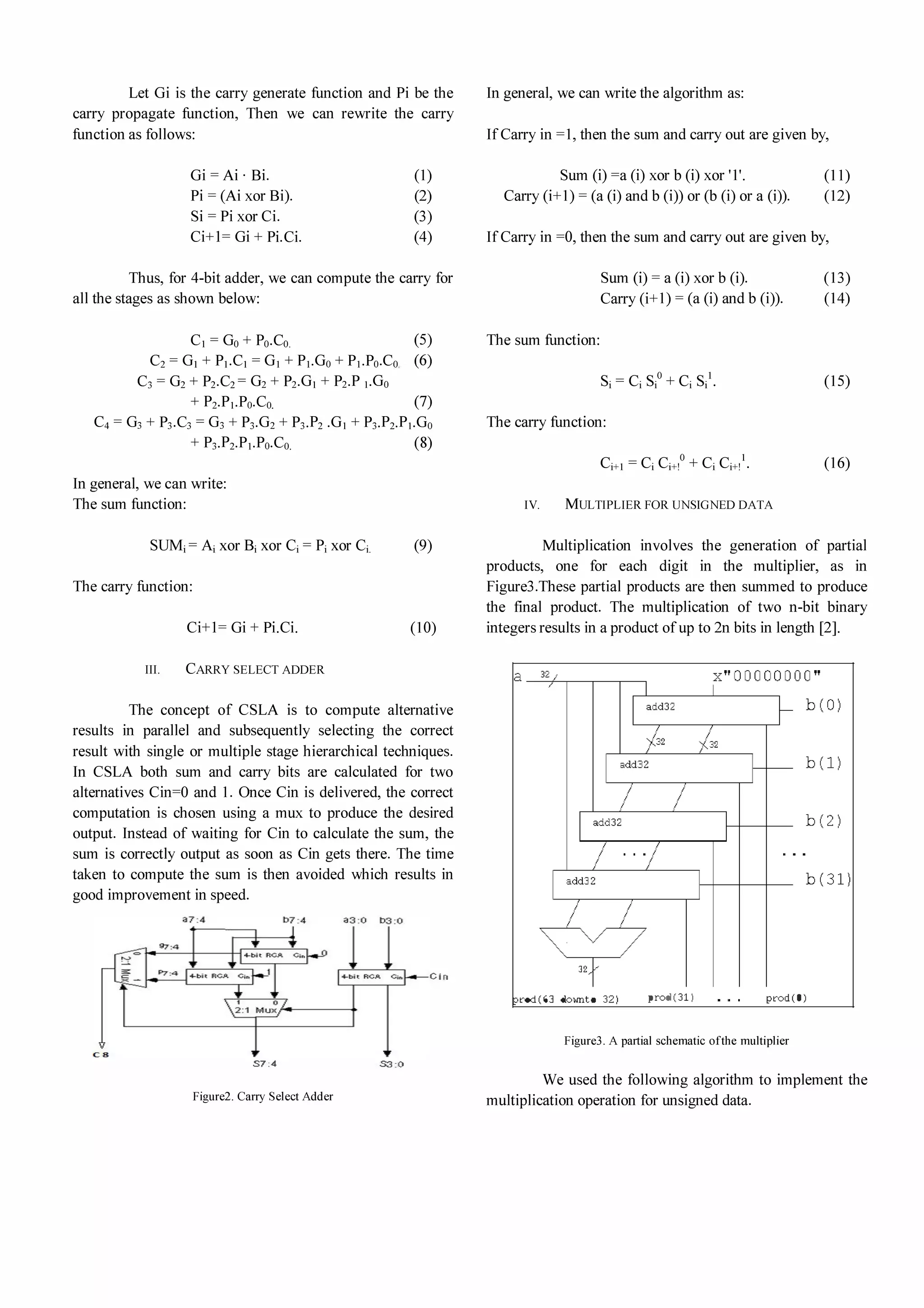 implementation and design of 32-bit adder | PDF