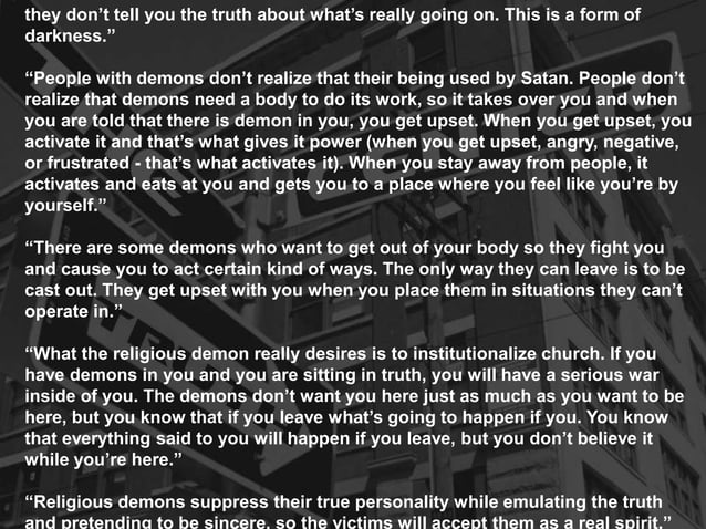 Understanding the Demonic Realm Part 2 | PPT