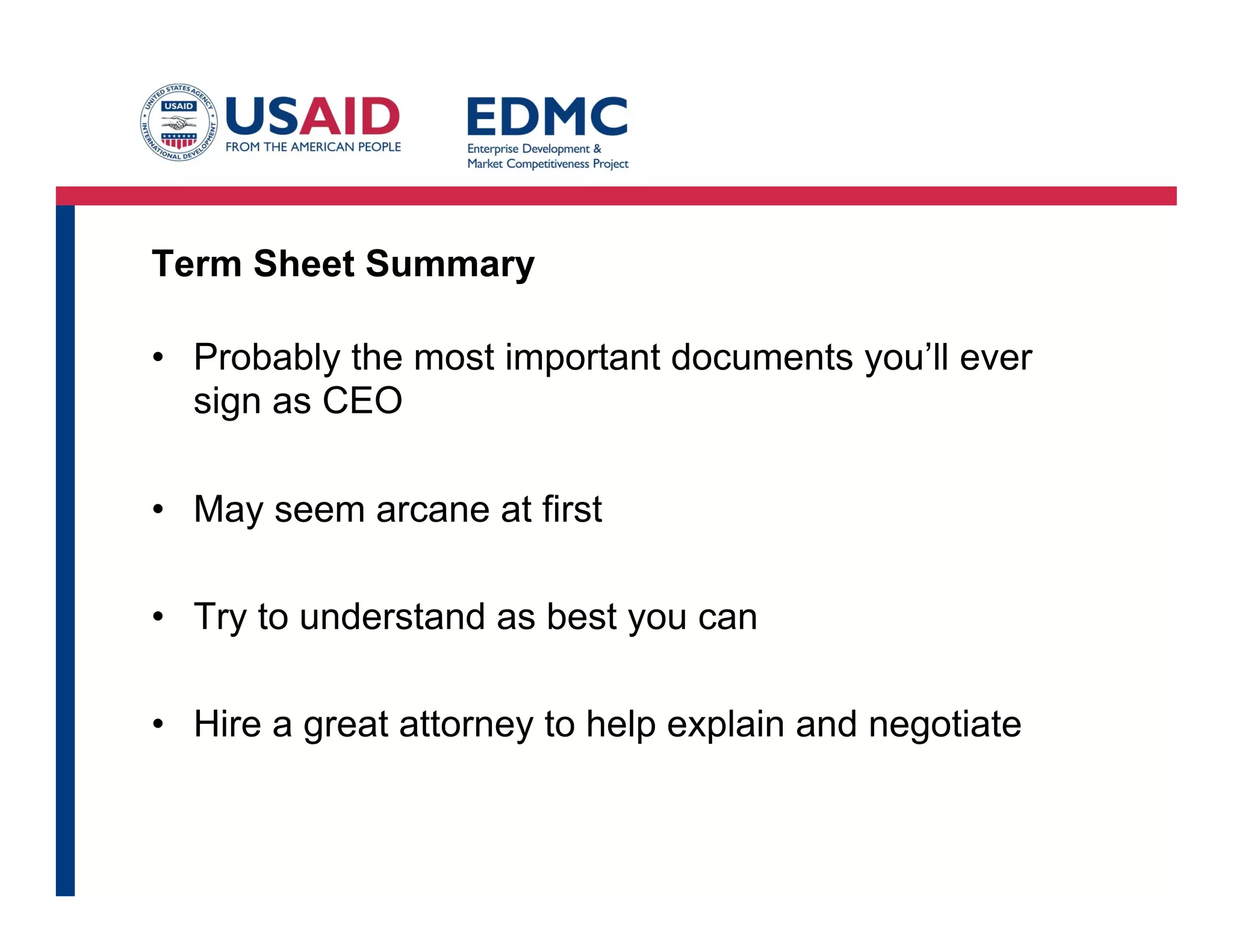 10.3 venture capital term sheets.pptx