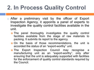 Pre- shipment inspection during Export | PPTX