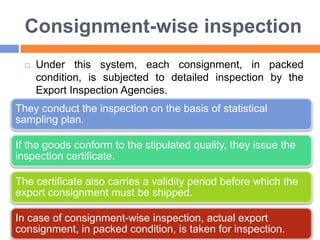 Pre- shipment inspection during Export | PPTX