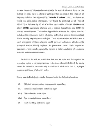 smear layer in endodontics/ rotary endodontic courses by indian dental ...