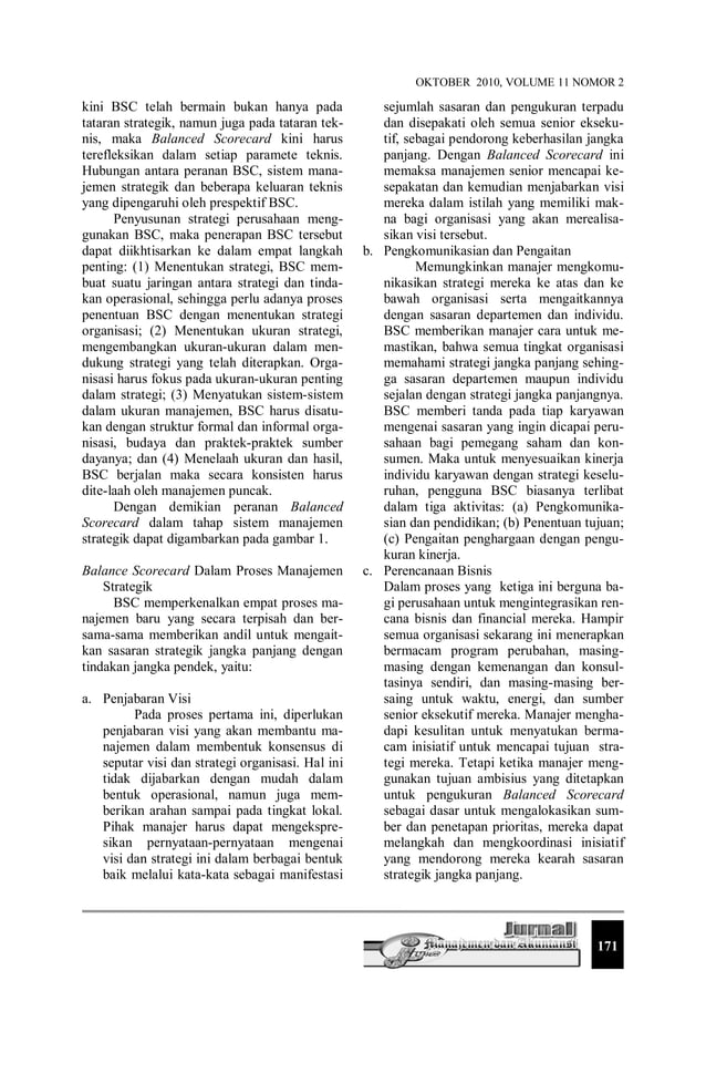 balanced scorecard dan manajemen strategik | PDF