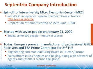 Navigation success story, 15 years in the Vanguard of Galileo & GNSS Receiver Technology | PPTX