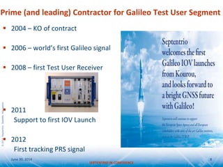 Navigation success story, 15 years in the Vanguard of Galileo & GNSS ...