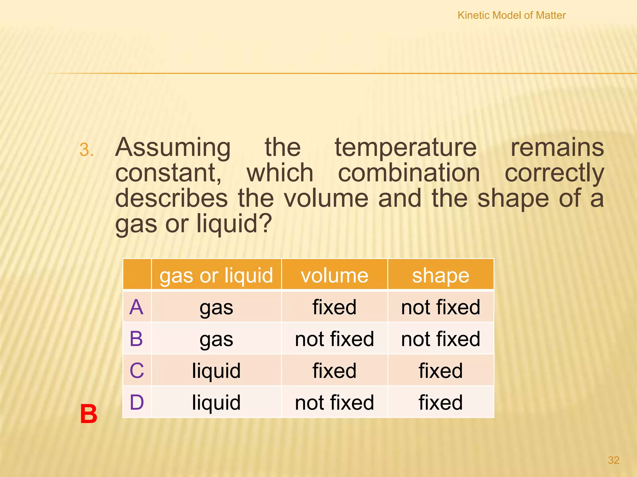 Kinetic Model of Matter | PPTX