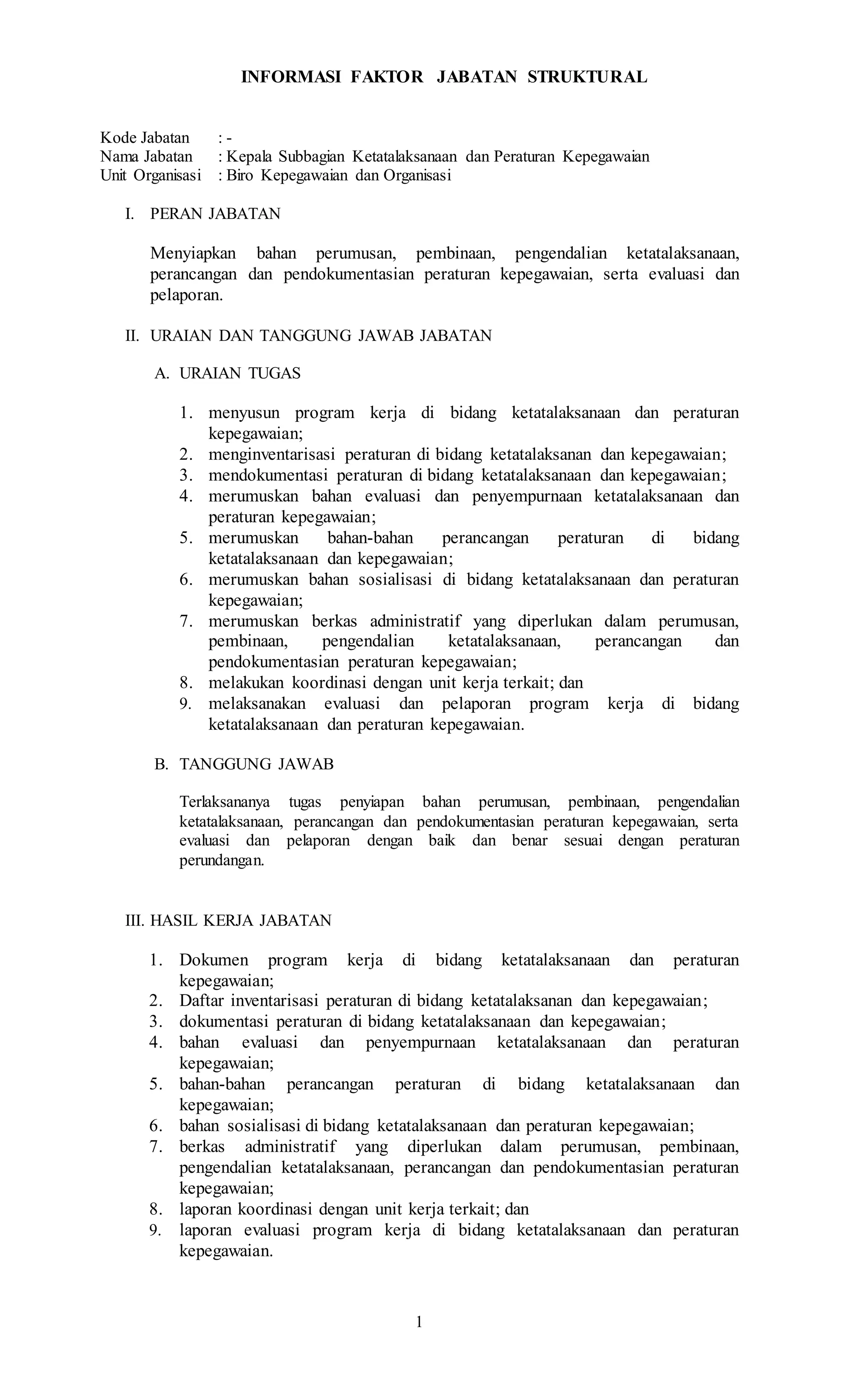 10. contoh isian formulir (eselon iv) | DOC